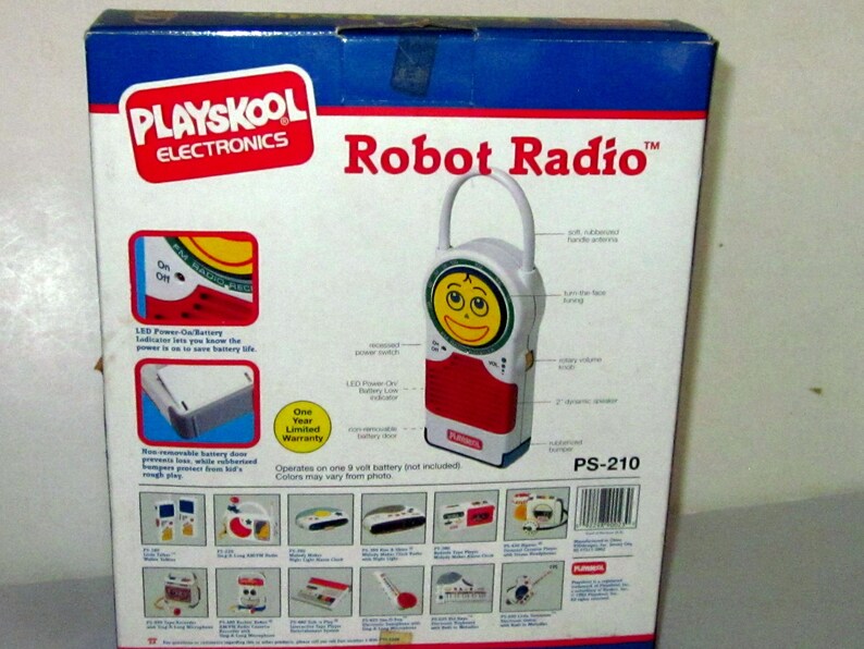 Vintage Playskool Electronics ROBOT RADIO 1992 New in Original ...