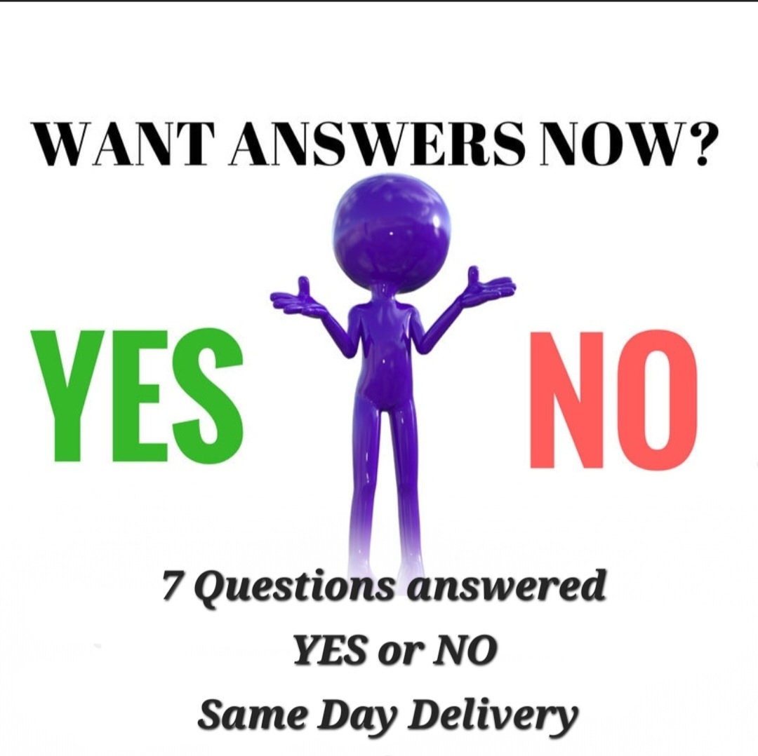 YES or NO Intuitive Answers - 7 Questions Answered | Same Day Delivery ...