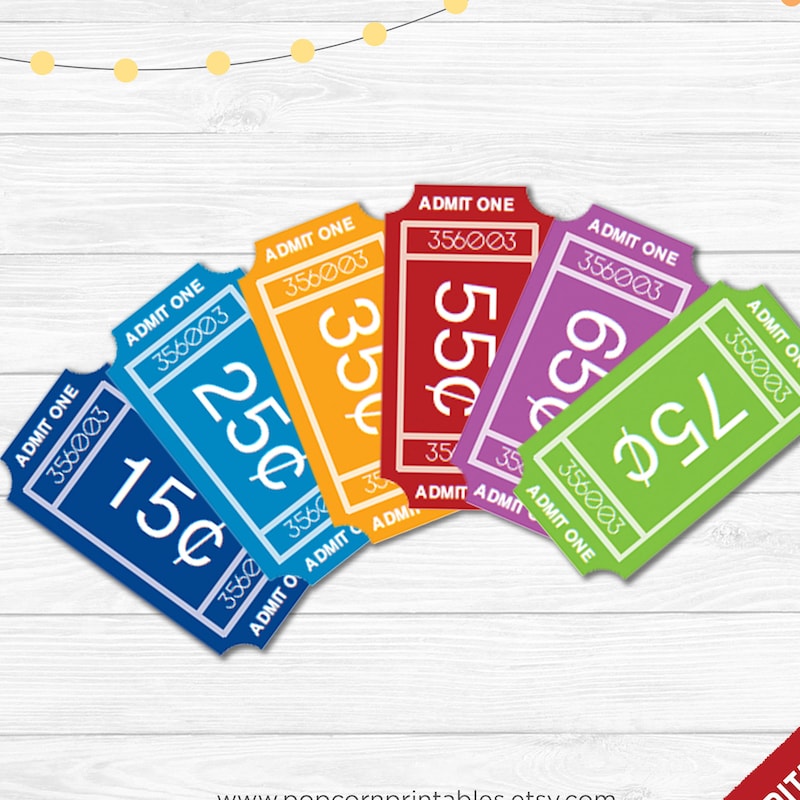 Carnival Tickets - Etsy