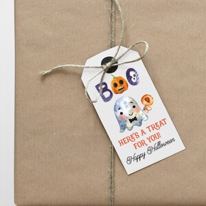 Boo Here's a Treat for You Gift Tags - Halloween Gift Tags - Instant ...