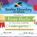 Elementary School Graduation Diploma Certificate Kindergarten Instant ...
