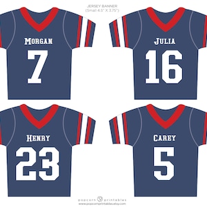 Football Jersey Banner - Sports Game - Instant Download PDF File ...