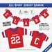 Sports Jersey Banner - Sports Game - Instant Download PDF File - Fully ...