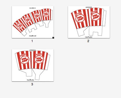Popcorn Box Printable Instant Download PDF Carnival Popcorn - Etsy Canada