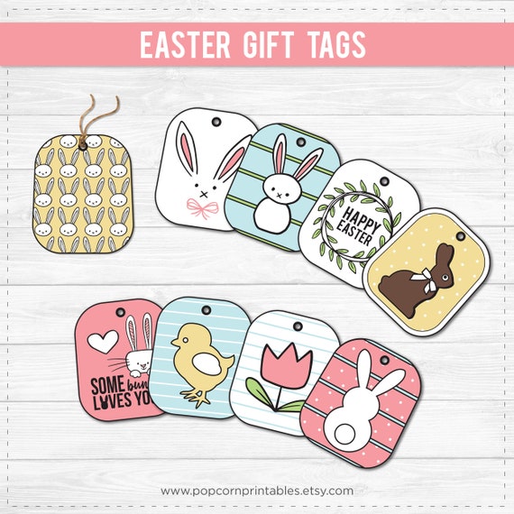 Easter Gift Tags Instant Download Printable PDF File | Etsy