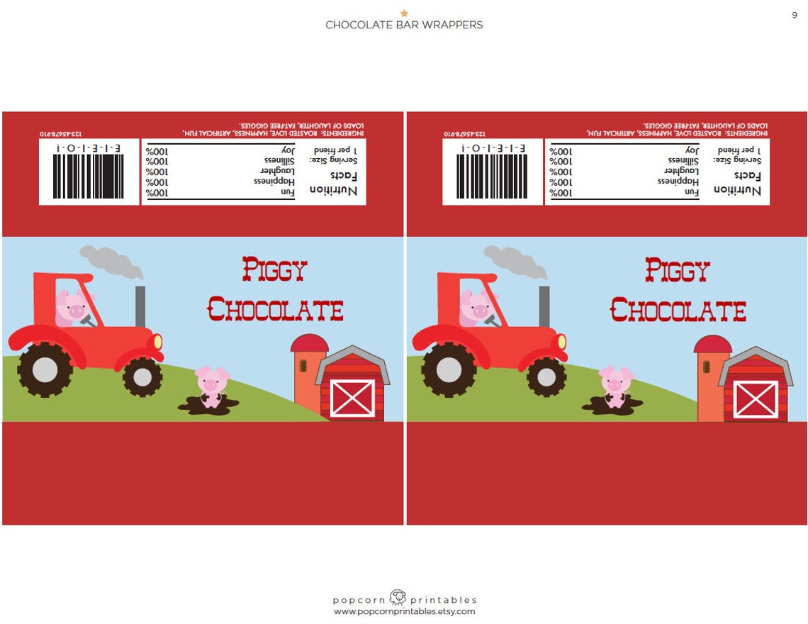 Cute Farm Animal Printable Party Package Birthday Collection | Etsy