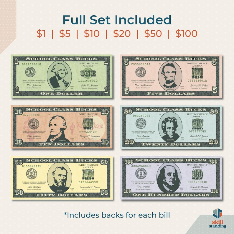 Editable Classroom Bucks – Printable Classroom Money System | Reward ...