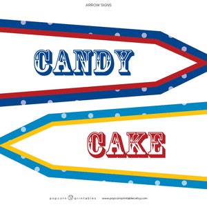 Carnival Party Signs Printable- Editable Text PDF- Instant Download ...
