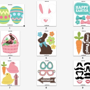 Easter Photo Booth Props - Lips & Mustaches- DIY Instant Download ...
