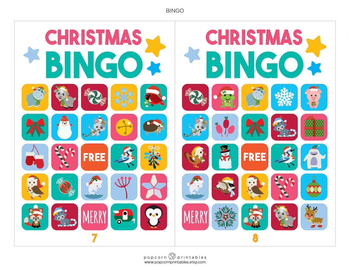 Christmas BINGO Printable Instant Download PDF Fun Family - Etsy