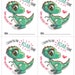 Printable Valentine's Day Card Baby Dinosaur 4X5 PDF Instant Download ...