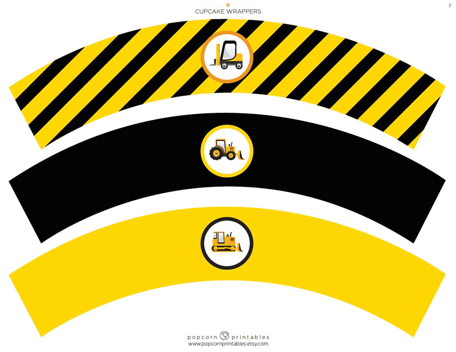 Construction Site Printable Party Package Birthday - Etsy