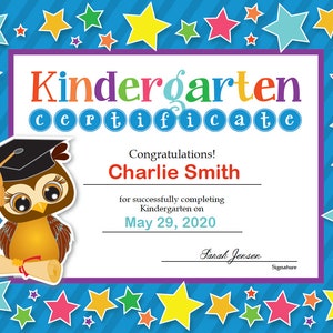 Elementary School Graduation Diploma Certificates Preschool ...