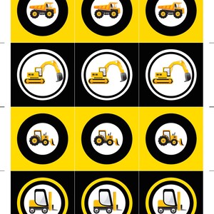 Construction Site Printable Party Package- Birthday Collection- Fully ...