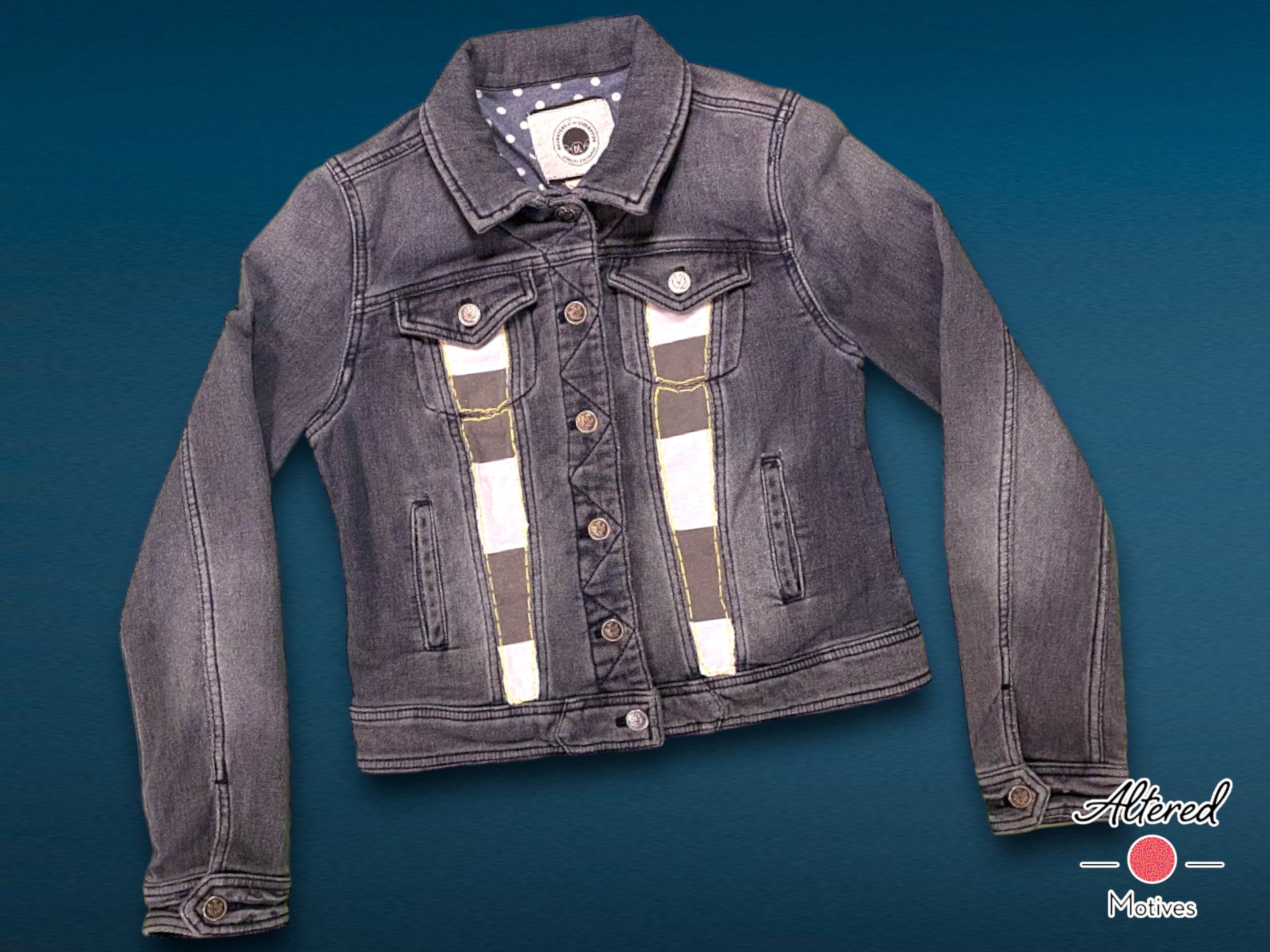 Woodstock Faded Black Denim Jacket - Size Small- Ready to Ship - Etsy