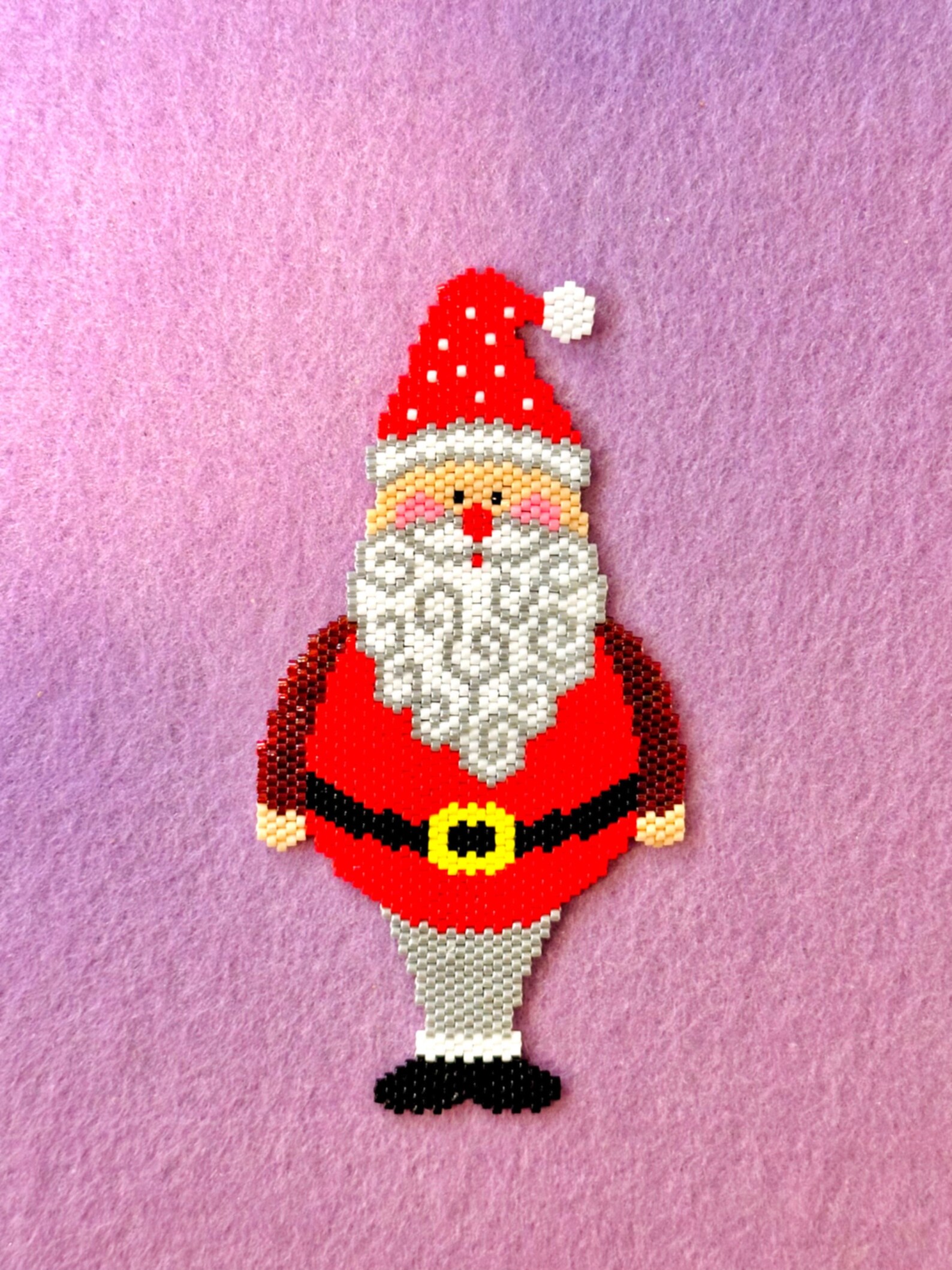 Peyote Stitch or Brick Stitch Santa Claus Pattern, Beaded Santa, PDF ...