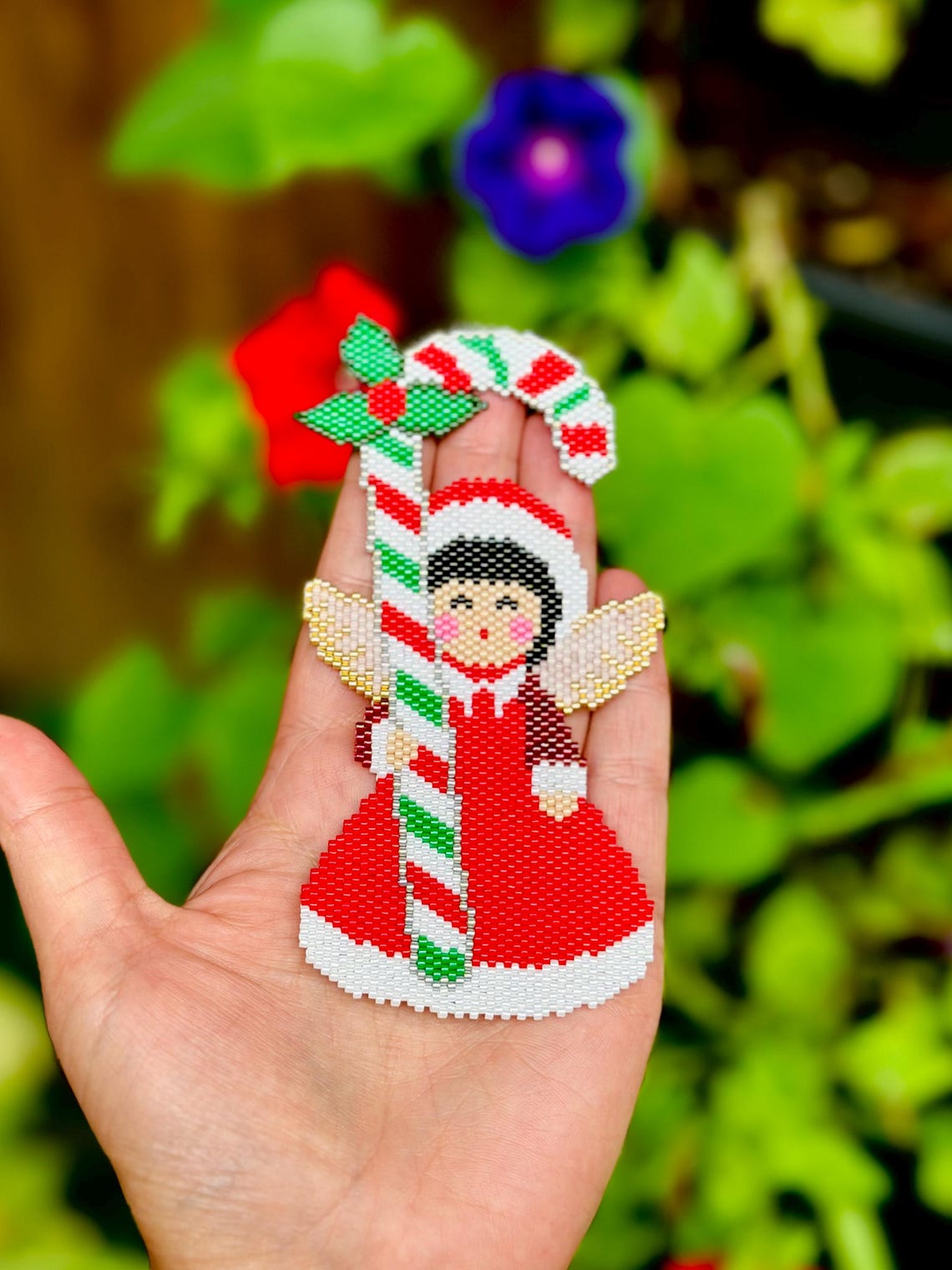 Peyote Stitch and Brick Stitch Angel Pattern, Christmas Angel, Digital ...