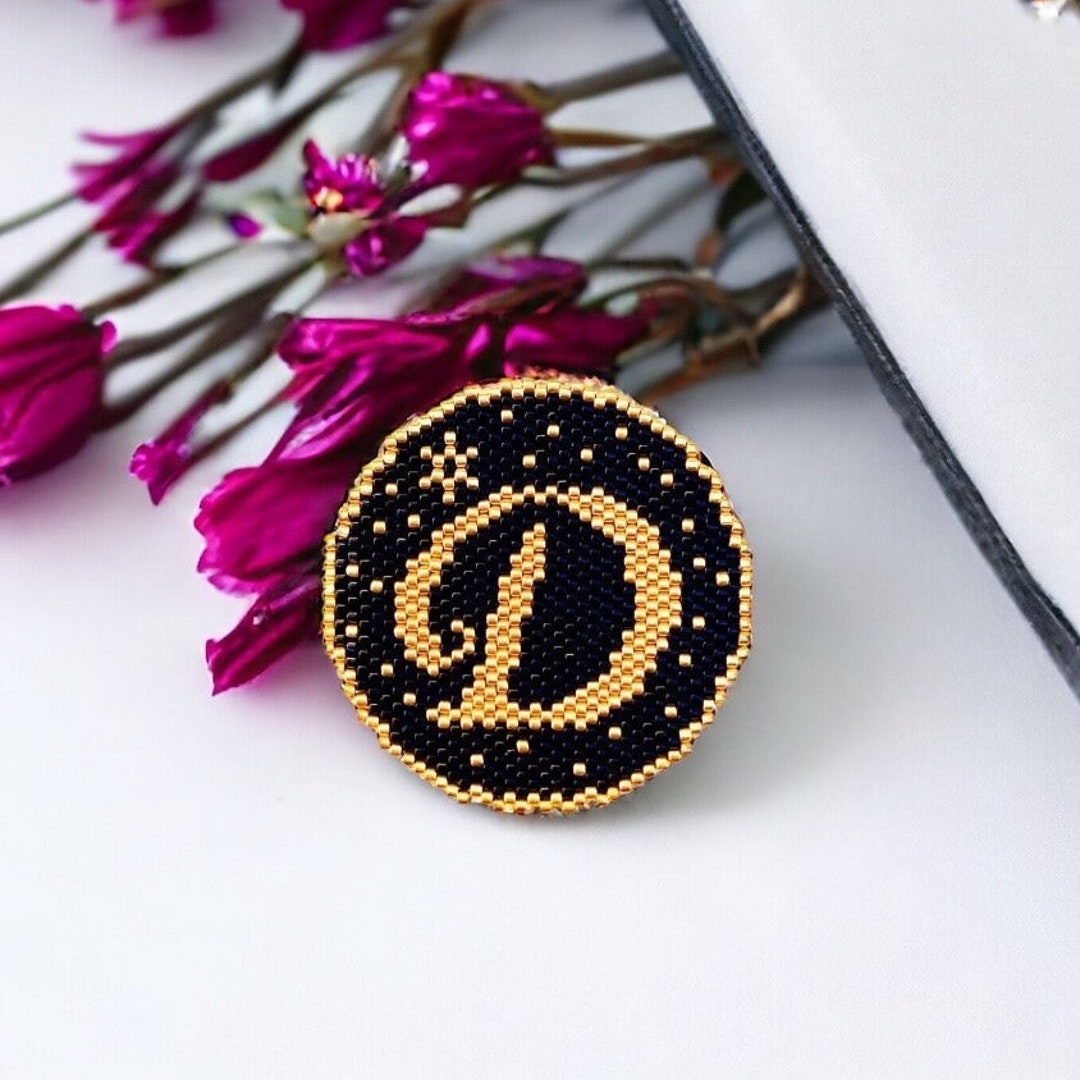 Peyote Stitch or Brick Stitch Pattern Letter D, Digital Download, PDF ...