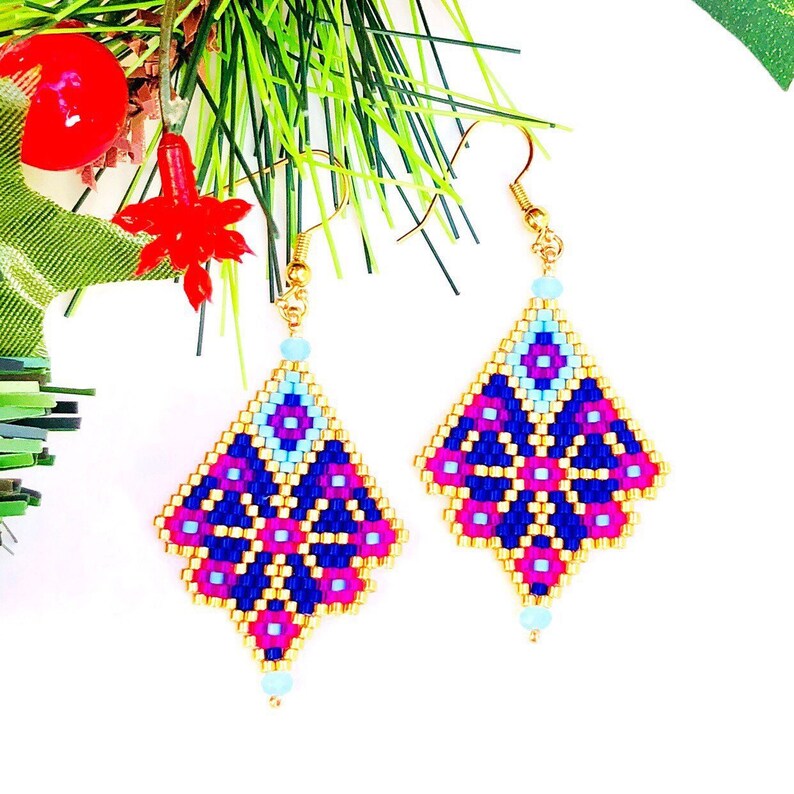 Brick Stitch Pattern Beading Pattern Instant Download PDF - Etsy