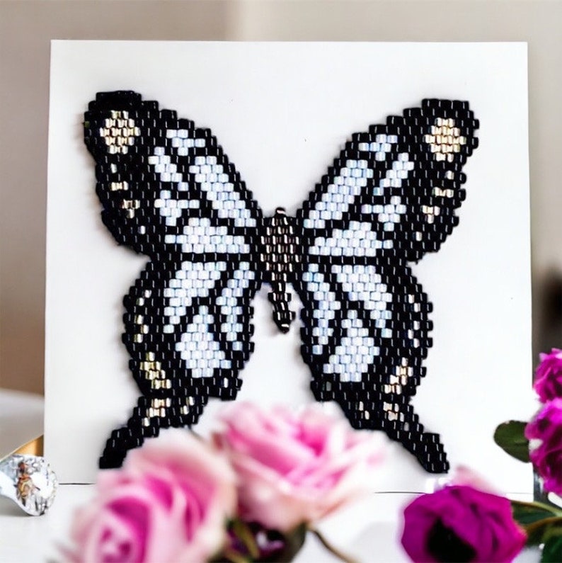 Brick Stitch Beaded Butterfly Pattern, Miyuki Delica (PDF Pattern) - Etsy