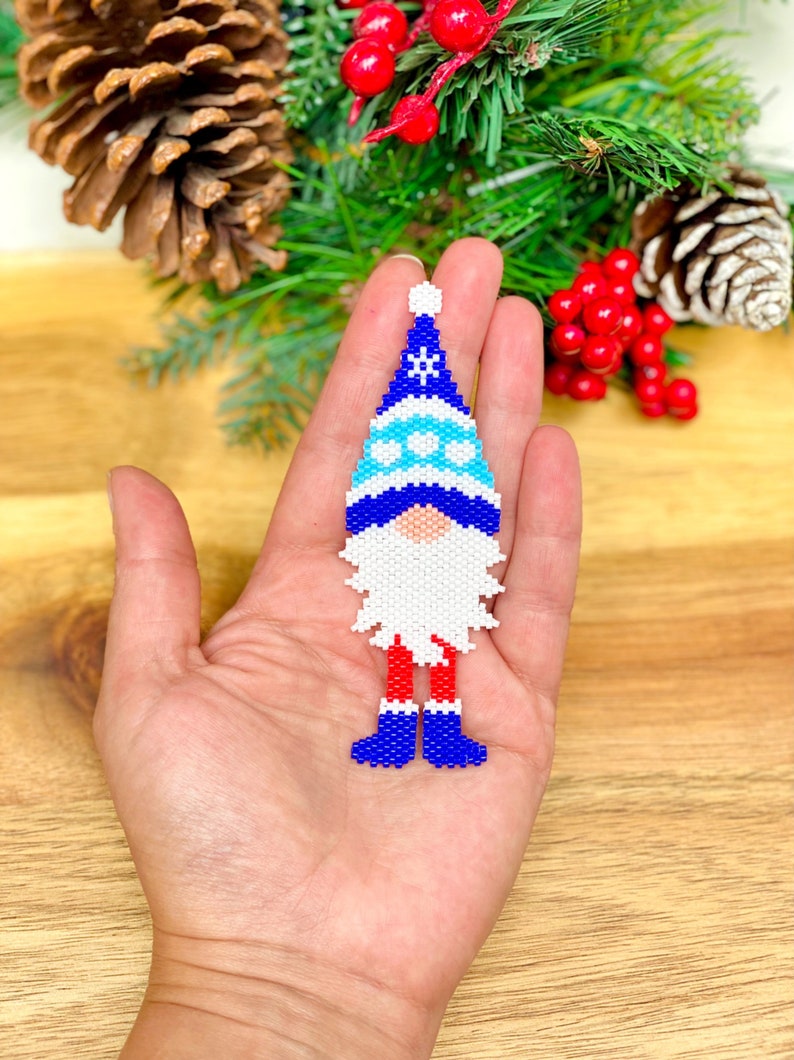 Peyote and Brick Stitch Gnome Pattern, Gnome Pattern, Digital Download ...