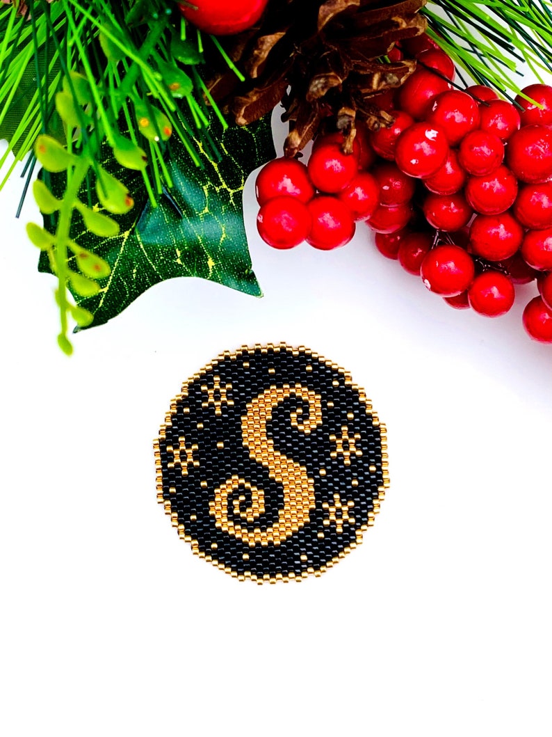 Peyote Stitch or Brick Stitch Pattern Letter S Digital - Etsy