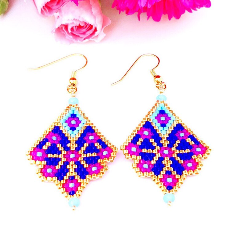 Brick Stitch Pattern Beading Pattern Instant Download PDF - Etsy