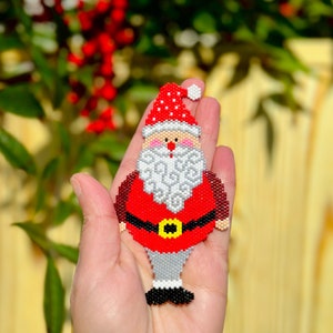 Peyote Stitch or Brick Stitch Santa Claus Pattern, Beaded Santa, PDF ...