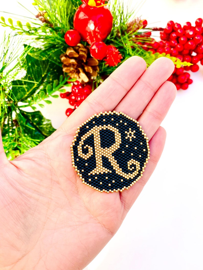 Peyote Stitch or Brick Stitch Pattern Letter R, Digital Download, PDF ...