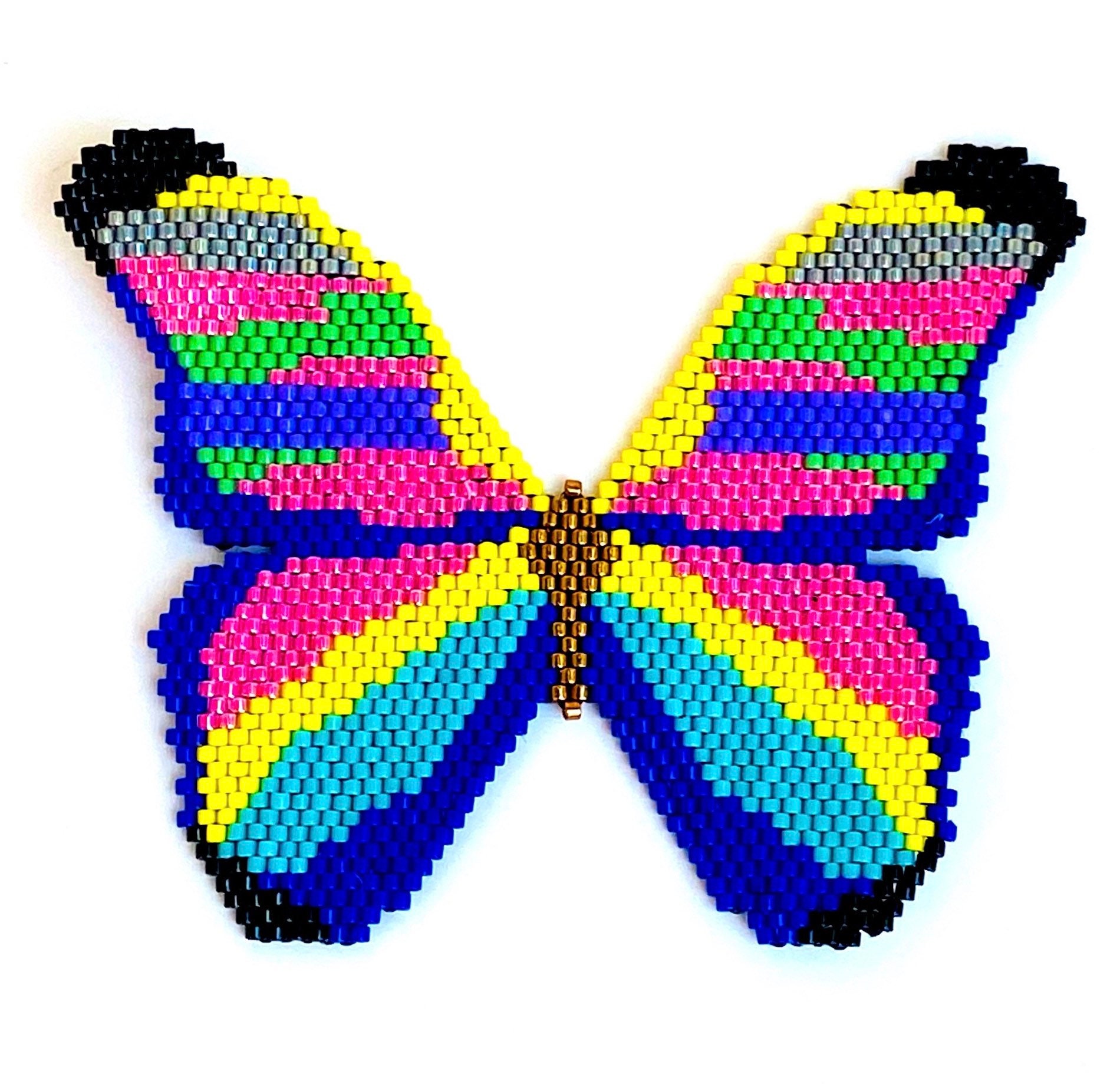 Brick Stitch Beaded Butterfly Pattern, Miyuki Delica (PDF Pattern) - Etsy