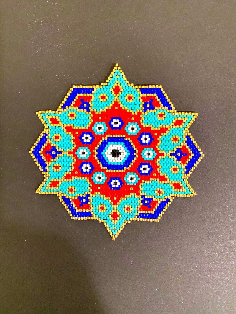 Brick Stitch Pattern Brick Stitch Evil Eye Pattern Instant | Etsy