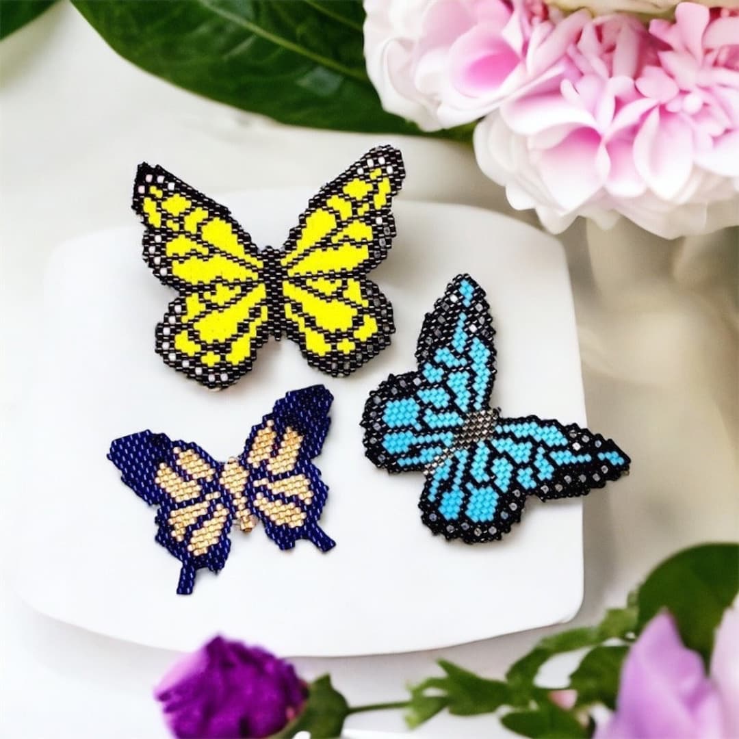 COMBO - Brick Stitch Butterfly Pattern,brick Stitch Pattern,instant ...