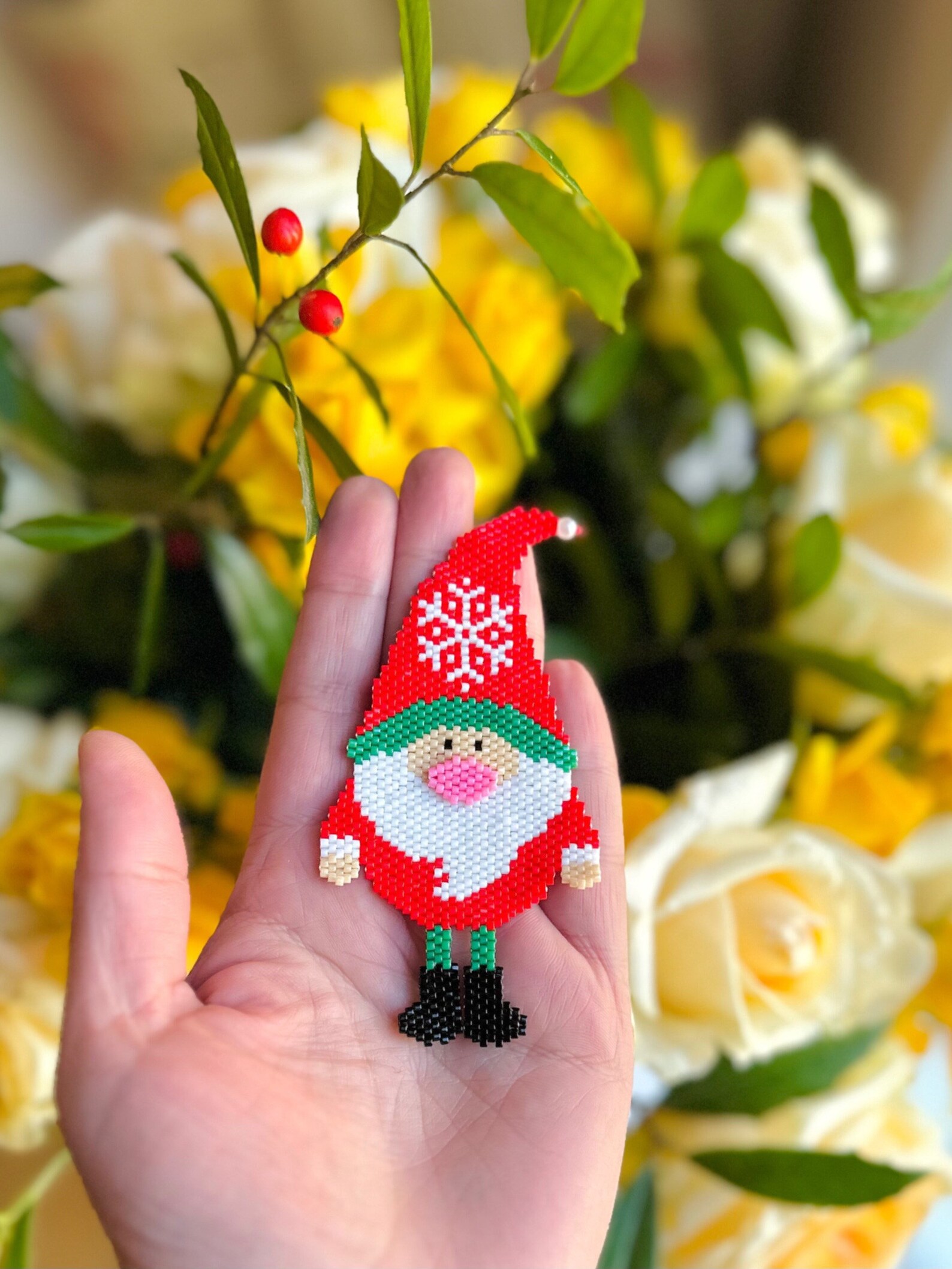 Peyote Stitch Gnome Pattern Brick Stitch Gnome Pattern - Etsy