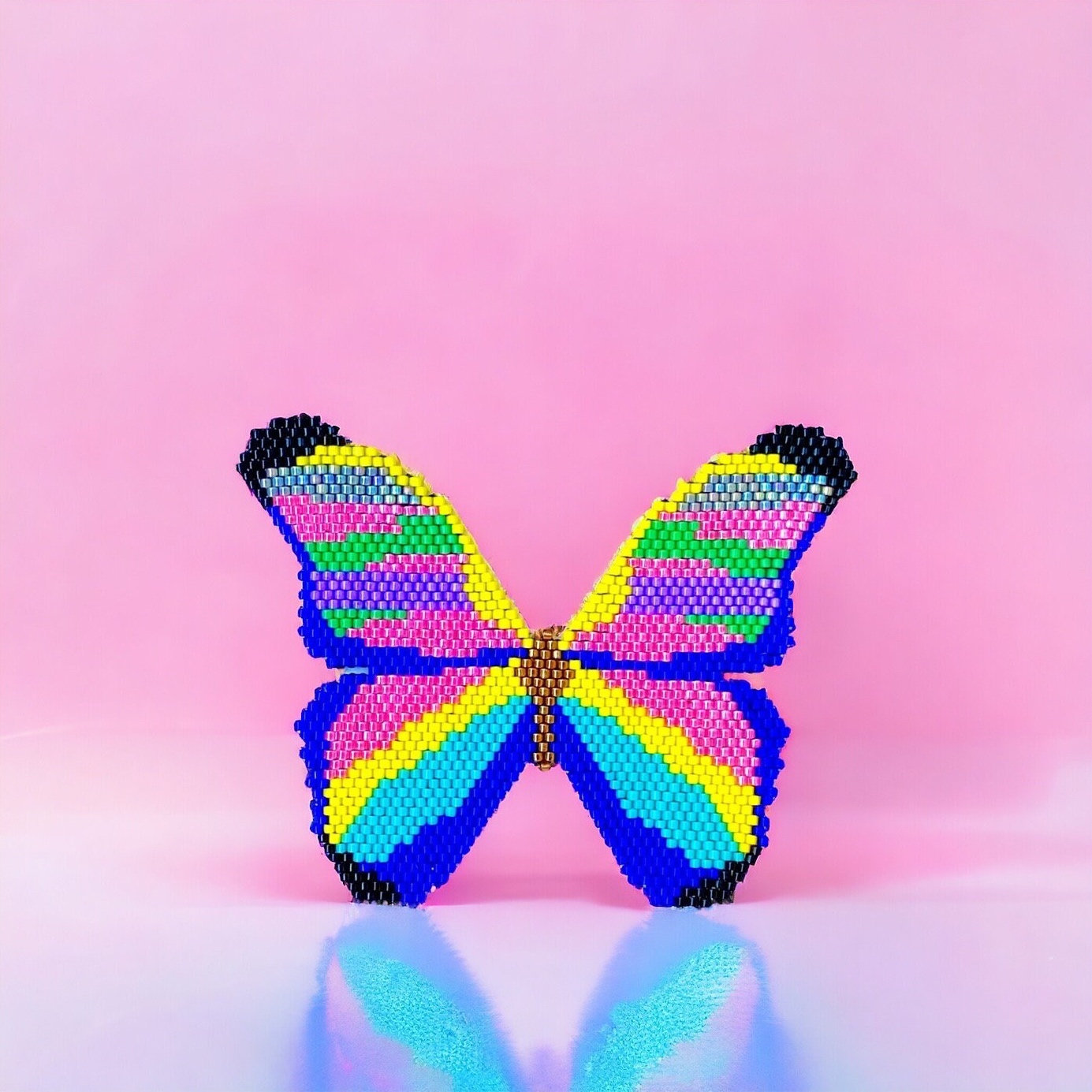 Brick Stitch Beaded Butterfly Pattern, Miyuki Delica (PDF Pattern) - Etsy