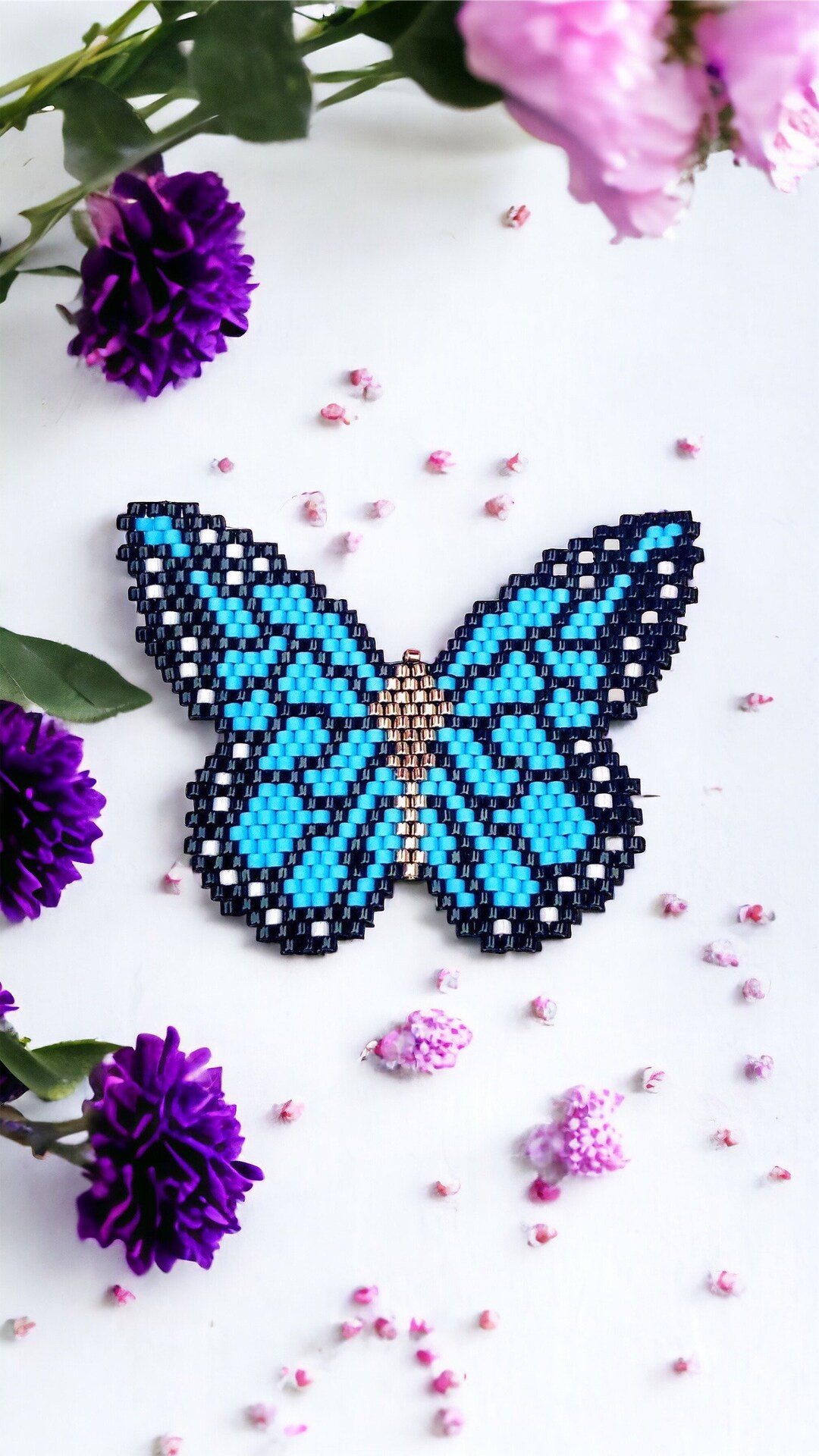 Beaded Butterfly Brick Stitch Pattern (PDF) - Etsy