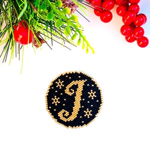 Peyote Stitch or Brick Stitch Pattern Letter J, Digital Download, PDF ...