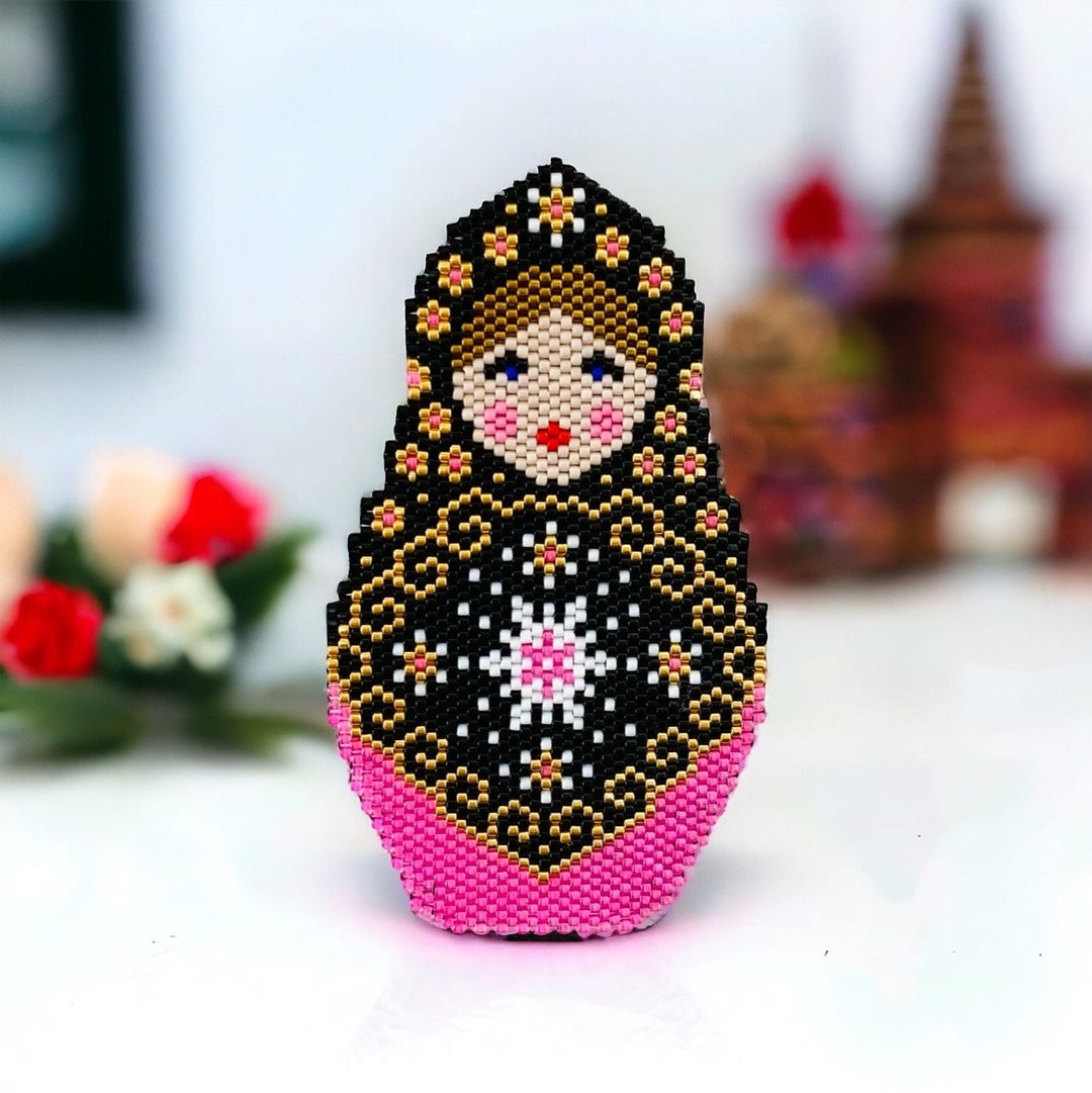 Russian Nesting Doll Matryoshka Pattern, Beading Patterns, Matryoshka ...
