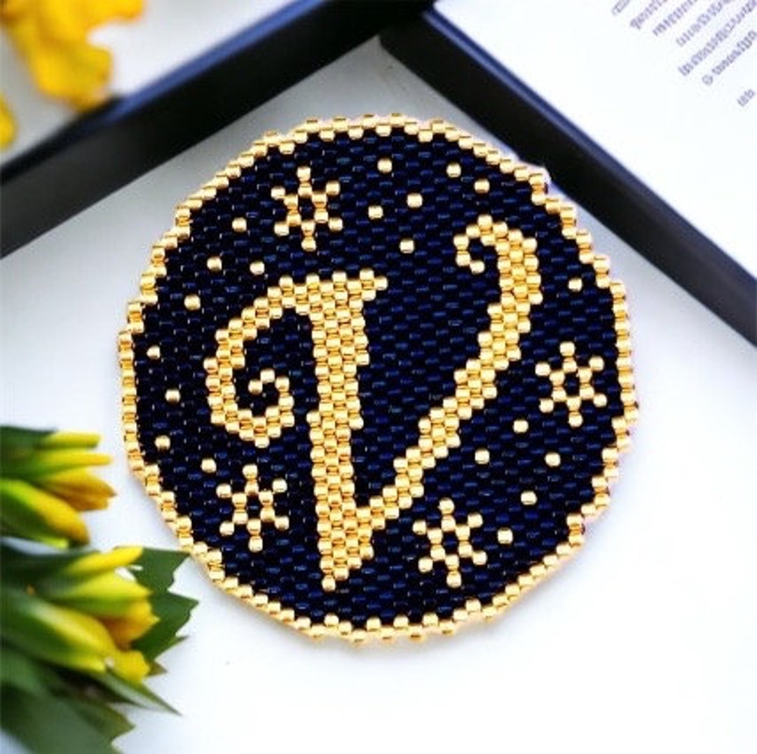 Peyote Stitch or Brick Stitch Pattern Letter V, Digital Download, PDF ...