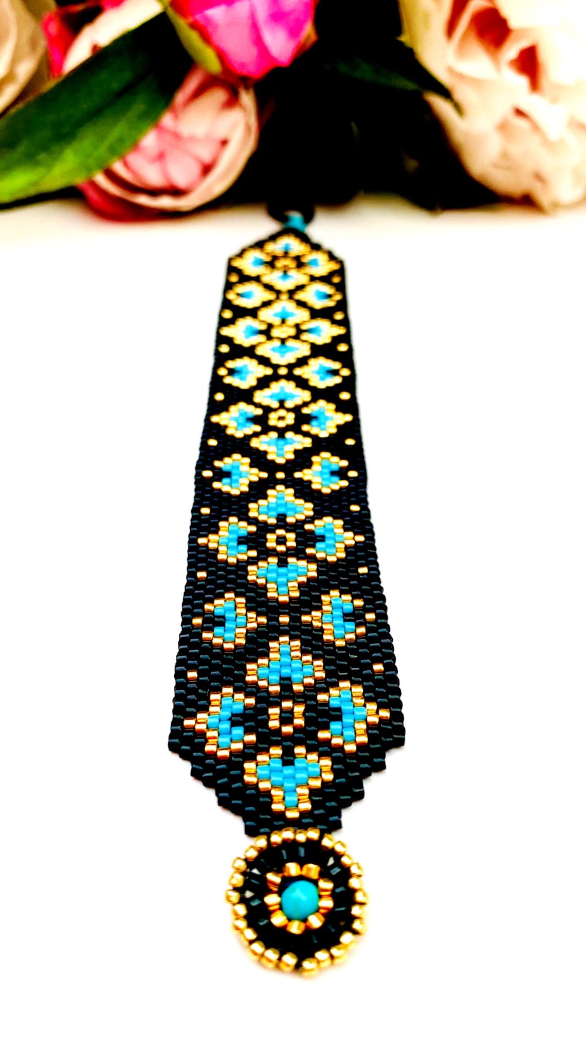 Peyote Bracelet Pattern Beading PATTERN Peyote Stitch Beaded - Etsy