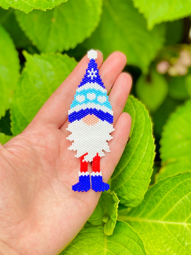 Peyote and Brick Stitch Gnome Pattern, Gnome Pattern, Digital Download ...