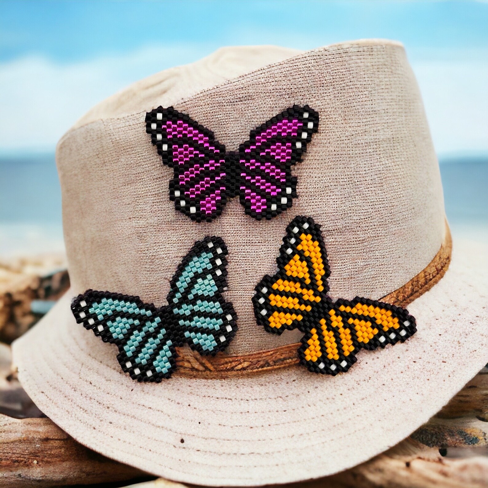 Brick Stitch Butterfly Pattern, Peyote Stitch Butterfly Pattern,instant ...