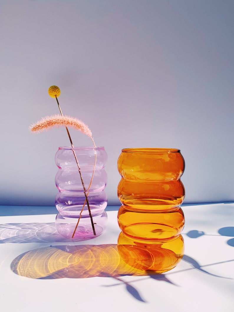 Ripple Wavy Glass Cup - Etsy