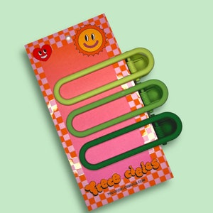 Round Gradient Hair Clips - Etsy