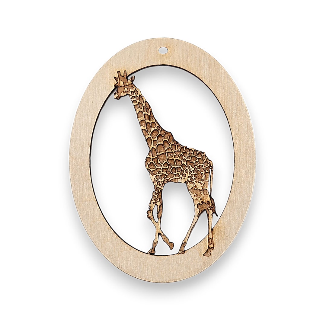 Personalized Giraffe Ornament, Giraffe Christmas Ornament, Unique ...