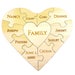 Custom Family Wooden Heart Puzzle Family Unity Puzzle Pregnancy Puzzle ...