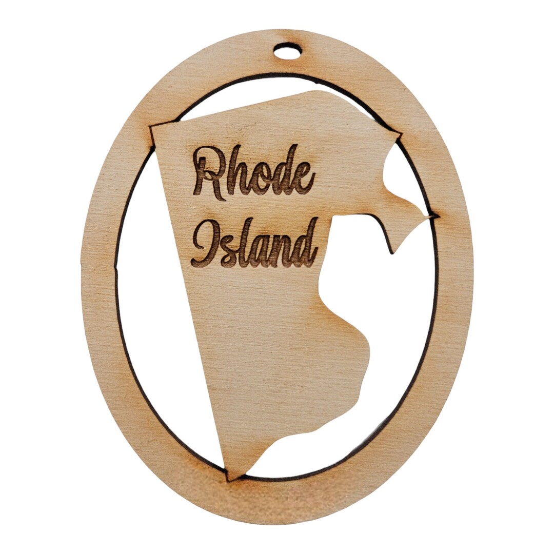 Personalized Rhode Island Ornament Rhode Island State Ornaments Rhode ...