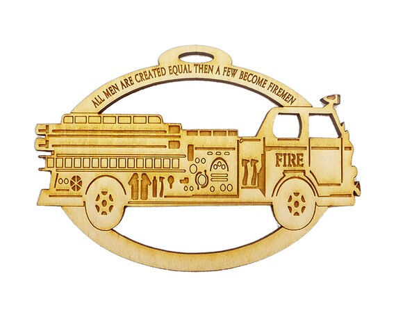 Personalized Fire Truck Ornament Unique Firefighter Gifts | Etsy