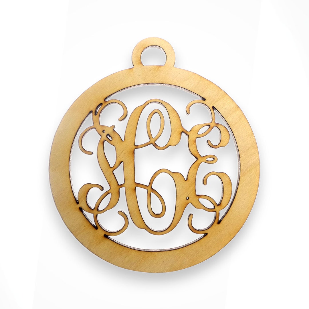 Monogram Ornament - Monogrammed Gifts - Monogram Christmas Ornaments ...