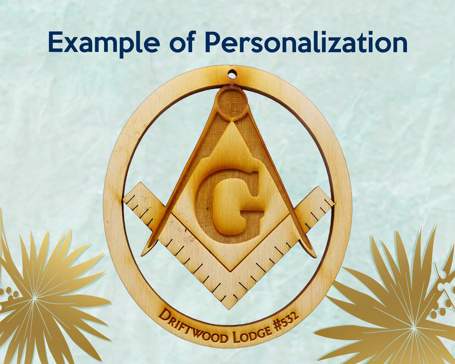 Personalized Mason Ornament Masonic Ornament Order of the | Etsy