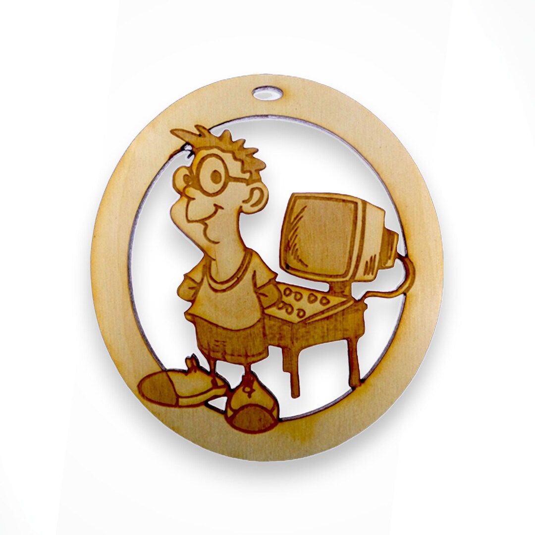 Personalized Computer Geek Ornament - Computer Geek Gift - Computer ...